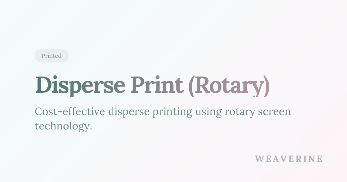 Disperse Print (Rotary)